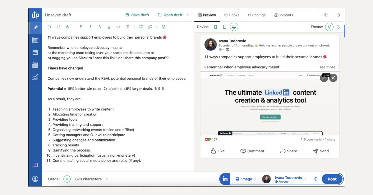 Adding a Call to Action (CTA) to Your LinkedIn Post
